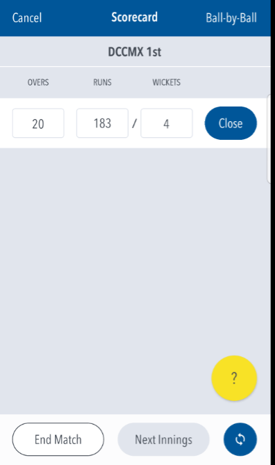 How to Score on PCS – Play-Cricket