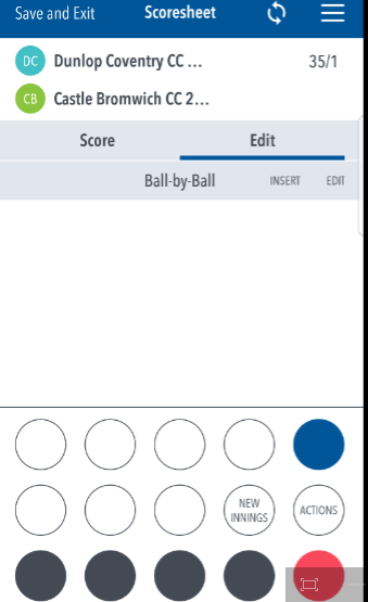 How to Score on PCS – Play-Cricket
