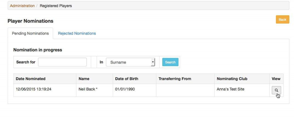 Members Administration – Play-Cricket