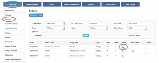Team Picker – Play-Cricket