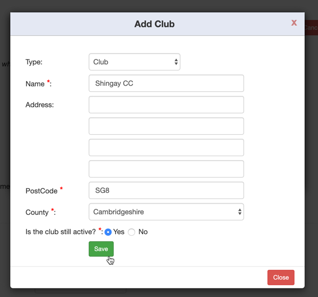 Fixtures Administration – Play-Cricket