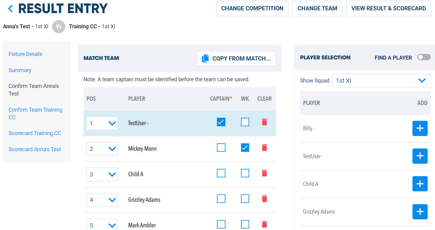 Add Results And Scorecards – Play-Cricket