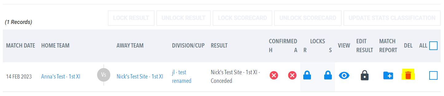 Incorrectly Added A Result To A Game That's To Be Replayed – Play-Cricket